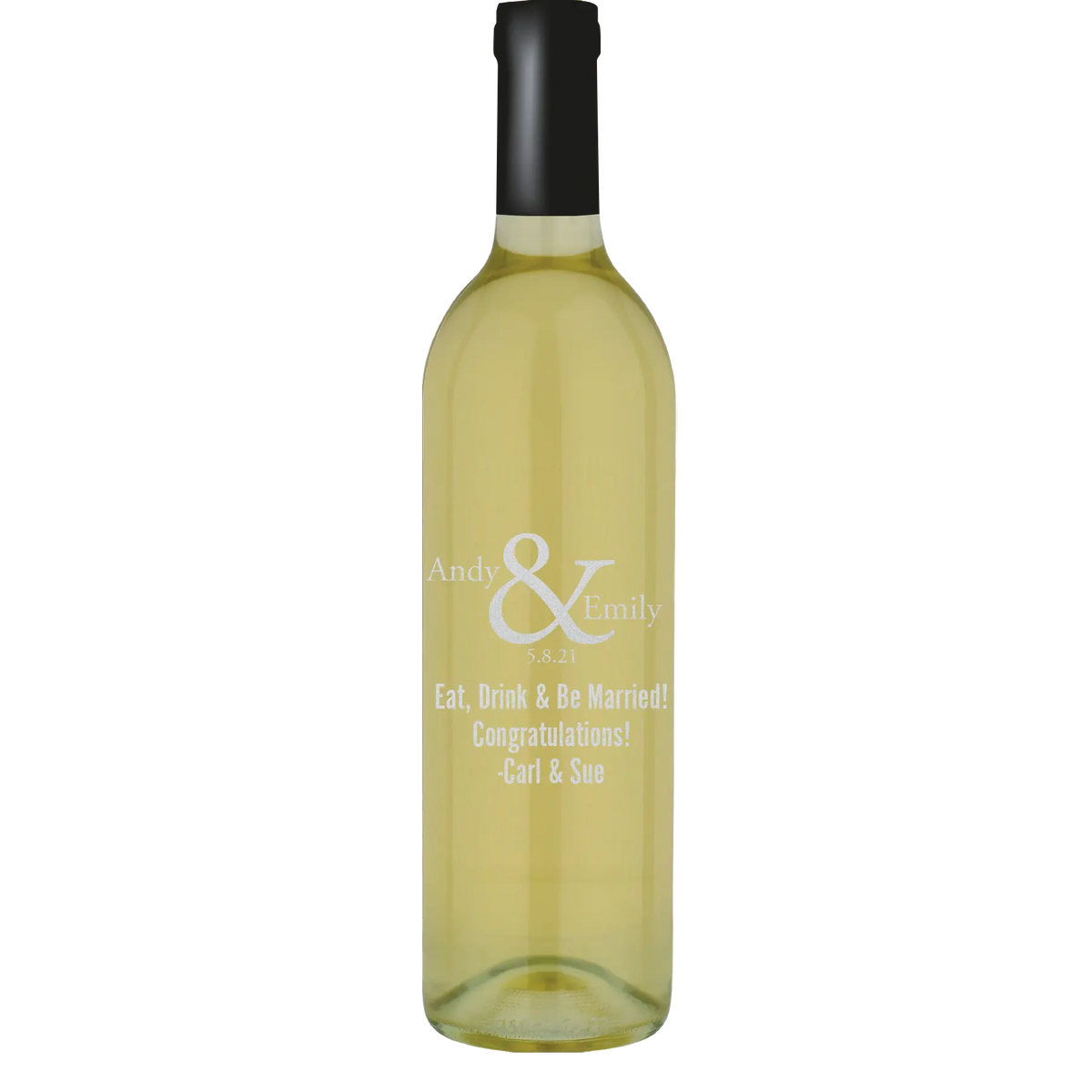 Ampersand Names Custom Wine Bottle | Iconic Cellars