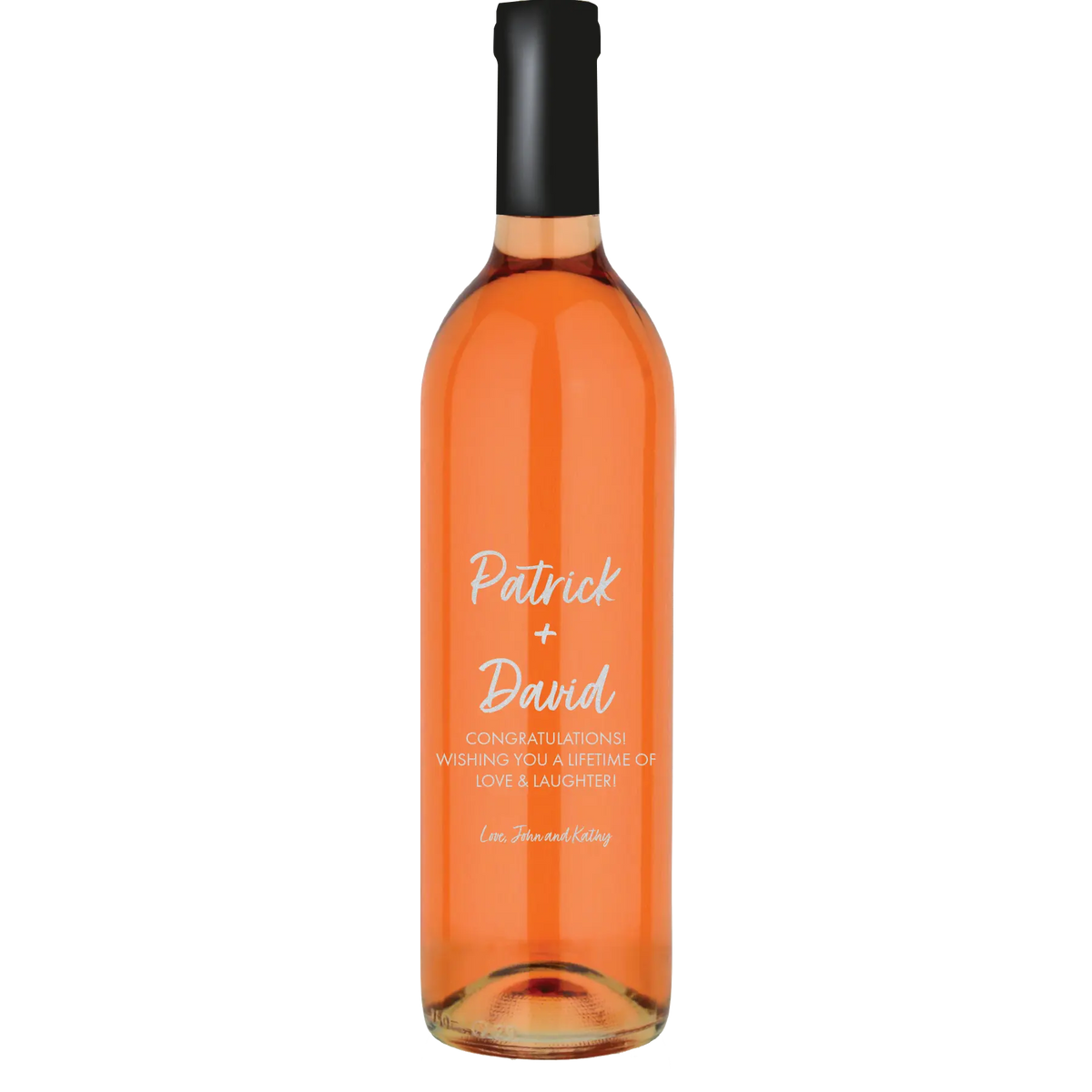 Handwritten Names Custom Wine Bottle | Iconic Cellars