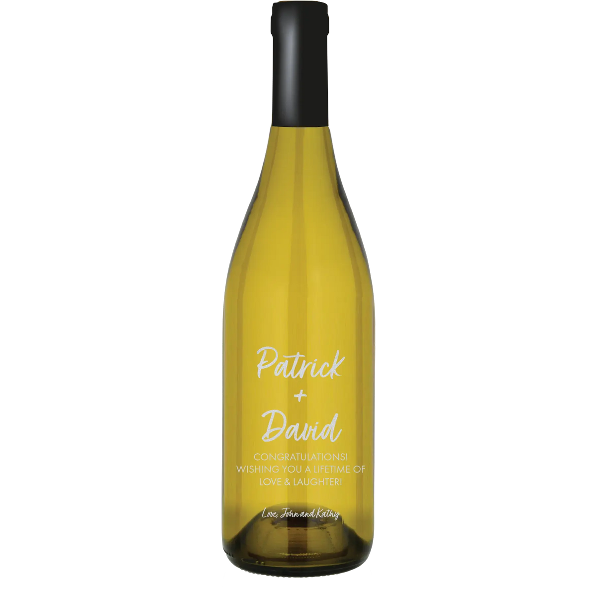 Handwritten Names Custom Wine Bottle | Iconic Cellars