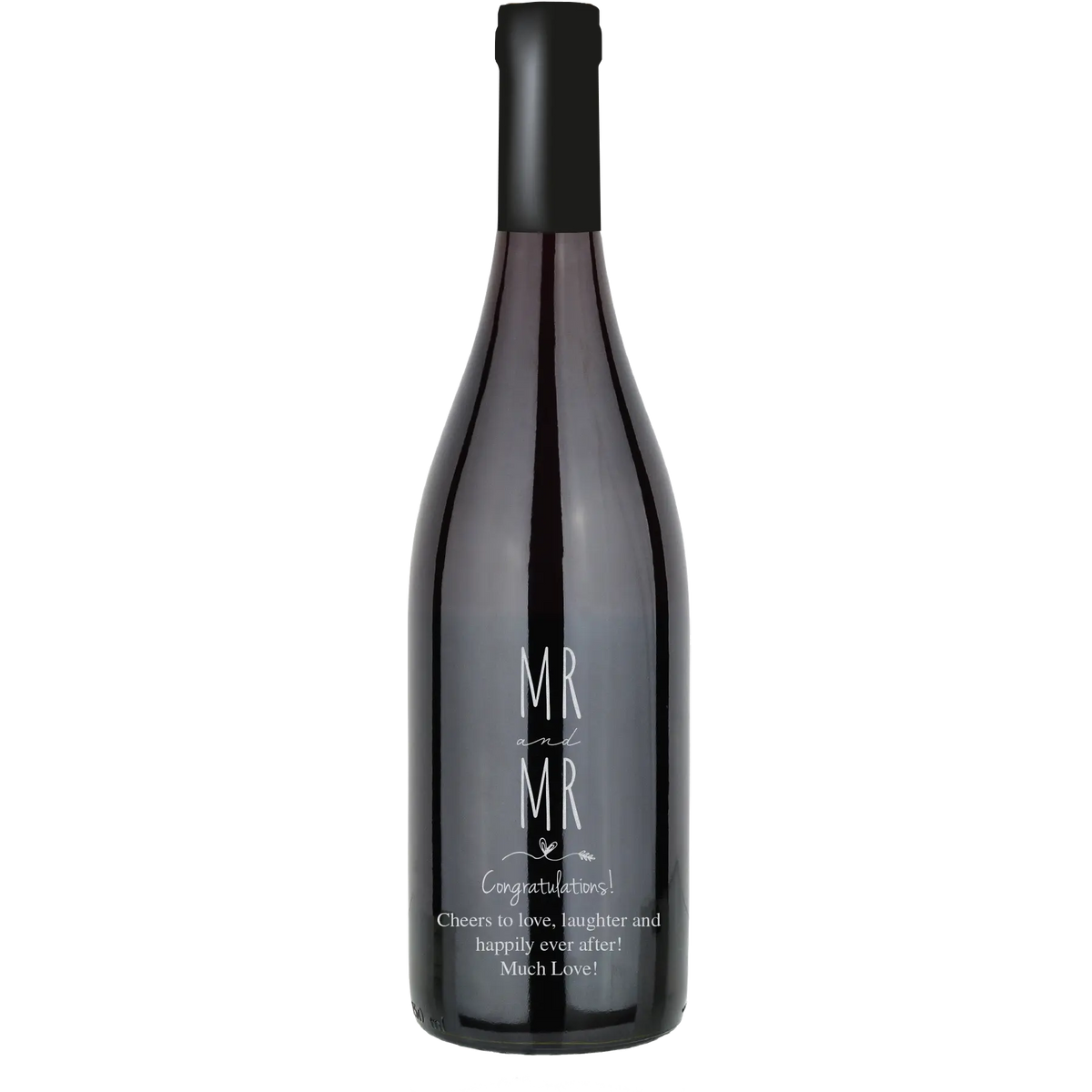 Mr and Mr Congratulations Custom Wine Bottle | Iconic Cellars