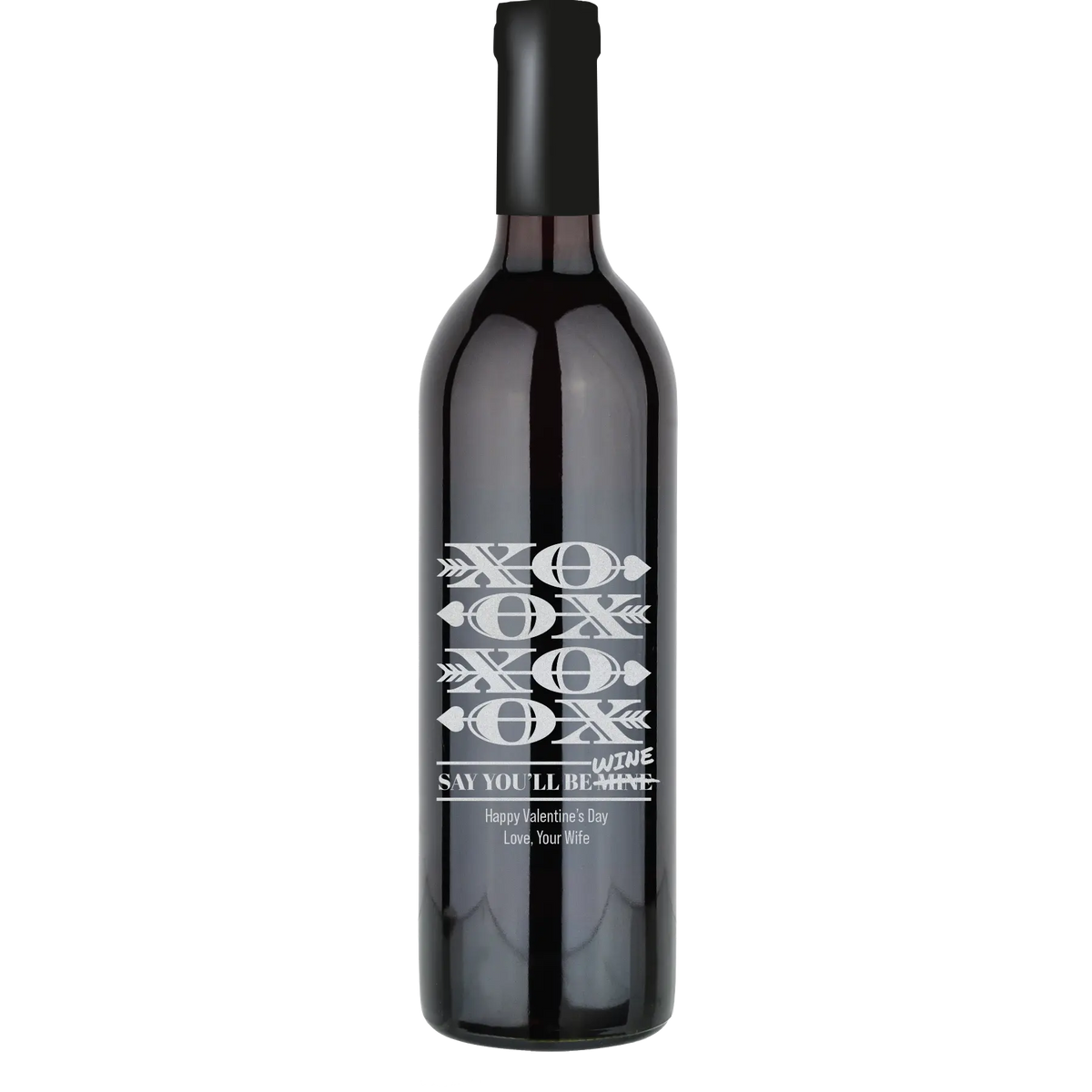 XOXO Say You'll Be Wine Custom Wine Bottle | Iconic Cellars