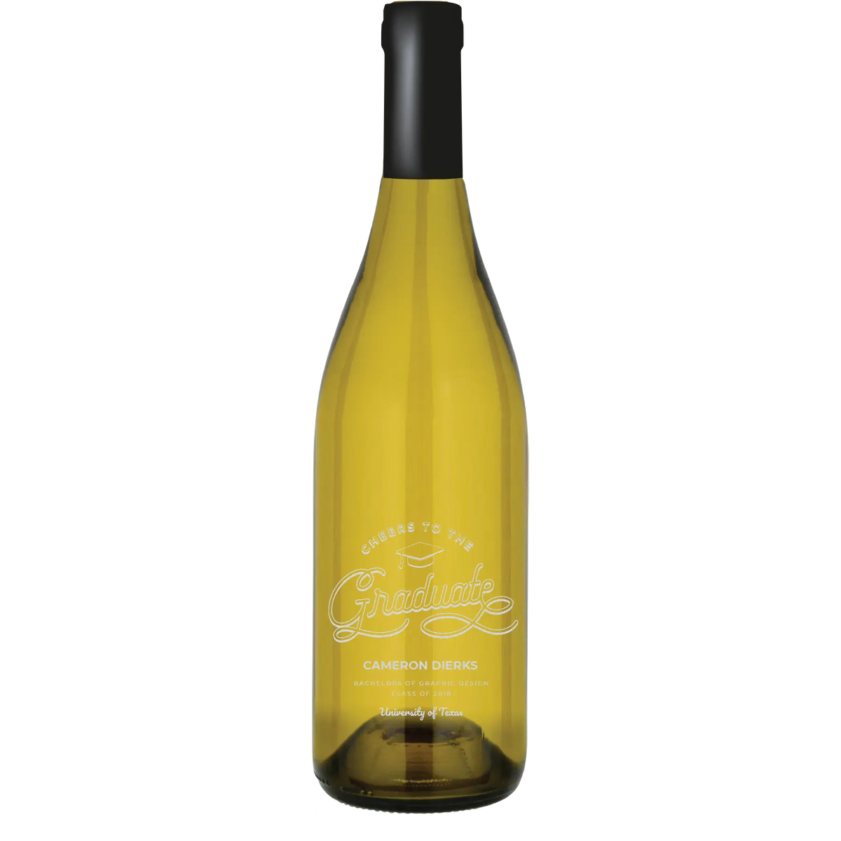 Cheers to the Graduate II Custom Wine Bottle | Iconic Cellars