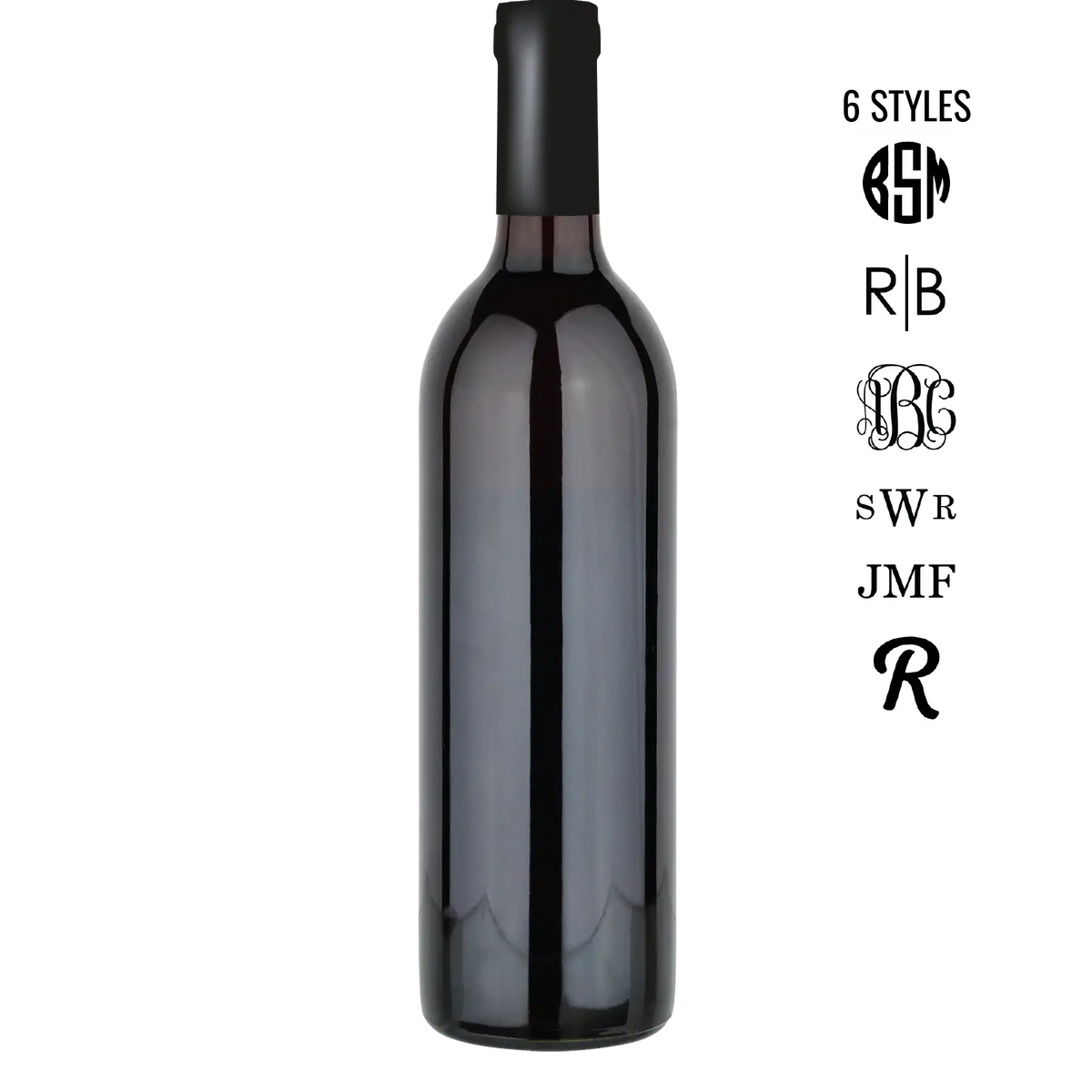 Monogrammed Custom Wine Bottle | Iconic Cellars